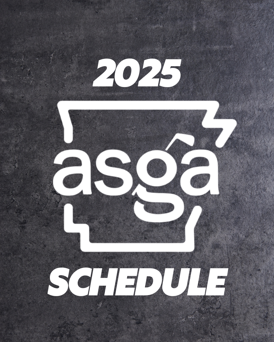 The 2025 ASGA Tournament Schedules